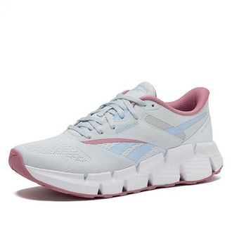 Reebok Zig DYNAMICA 5 Baskets pour Femme, Lune/Blanc/Rose poudr&eacute;, 39 EU