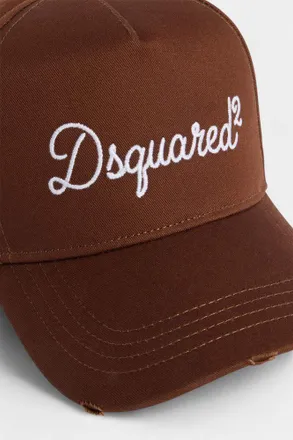 Dsquared2 BCM097605C00001 Logo-Embroidered Baseball Cap - Brown