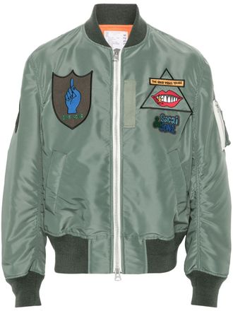 sacai veste bomber Gonz - Vert