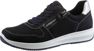 Ara Sneaker low Schn&uuml;rschuh Damen 12-25510-02 Rauleder in blau