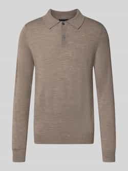 Christian Berg Regular Fit Poloshirt aus Woll-Mix