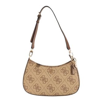 Guess Femme, Sacs, Brun, Taille: ONE Size Noelle Logo Shoulder Bag