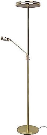 Trio Leuchten LED Stehleuchte Franklin 426510208, Metall Messing matt, inkl. 35 Watt LED, Farbwechsel, Dimmer