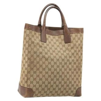 Gucci Sac fourre-tout en cuir pr&eacute;-poss&eacute;d&eacute; - Femme - Pre-owned - Beige - Taille: ONE Size
