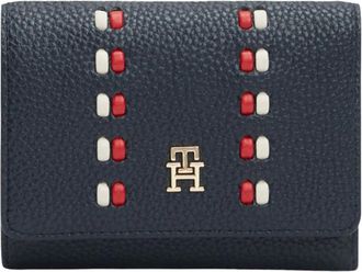 Tommy Hilfiger Femme, Accessoires, Bleu, Taille: ONE Size Portefeuille Tri-fold
