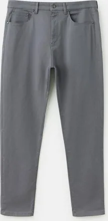 Mango Pantalon coton regular-fit gris fonc&eacute; - Homme - 38 - MANGO MAN
