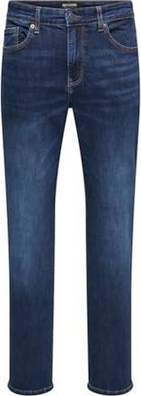 Only & Sons Coupe Regular ONSWEFT Taille Moyenne Regular Fit Jeans Dark Blue Denim 32 34 Dark Blue Denim (US) 32 / L34