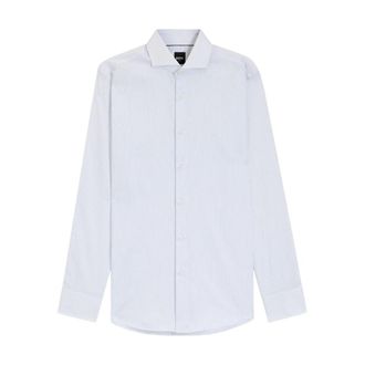 HUGO BOSS Formelles Hemd mit Streifenmuster - - Shirts - Herren - Blau - 3XL