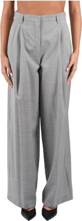 Max Mara Pantalon large - Femme - Pantalons - Gris - Taille: 36 FR