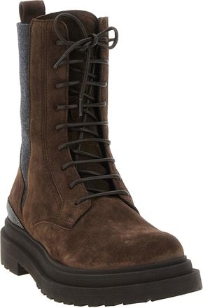 Brunello Cucinelli Precious Detail Ankle Boot - Brown