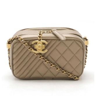 Chanel Sac bandouli&egrave;re Pre-owned - Femme - Pre-owned - Brun - Taille: ONE Size