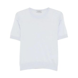 John Smedley Homme, Tops, Blanc, Taille: S Nell Sea Island Cotton Sweater