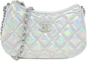 Chanel Sac bandouli&egrave;re vintage doccasion - Femme - Pre-owned - Gris - Taille: ONE Size