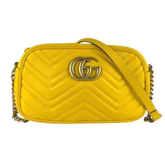 Gucci Sac bandouli&egrave;re vintage Pre-owned - Femme - Pre-owned - Jaune - Taille: ONE Size