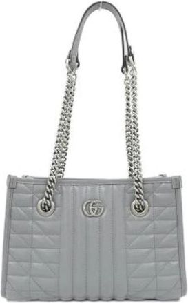 Gucci Sac bandouli&egrave;re vintage Pre-owned - Femme - Pre-owned - Gris - Taille: ONE Size