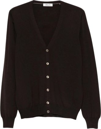 Gran Sasso Giuuno Cardigan - - Knitwear - Herren - Braun - 2XL