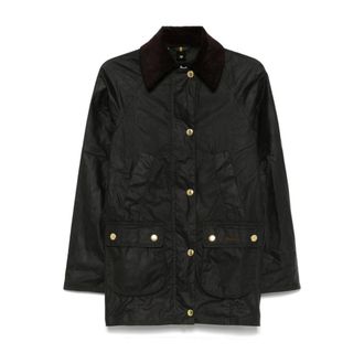 Barbour Femme, Vestes, Vert, Taille: 38 FR Veste en Coton Imperm&eacute;able Vert