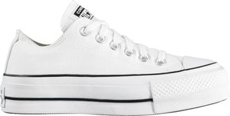 Converse Chuck Taylor Schuhe mit Plattform-Sohlen f&uuml;r Damen, Canvas (Wei&szlig;/Schwarz)