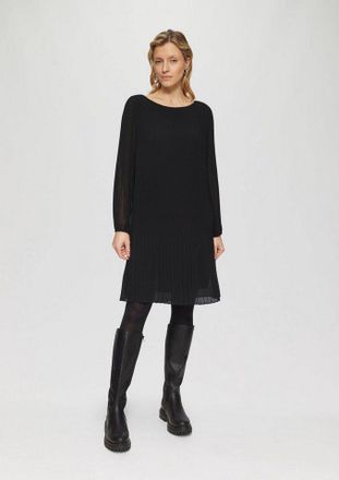 s.Oliver Minikleid Kleid Plissiertes Chiffonkleid