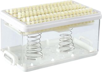 Generic Seifenschale für Badezimmer - Tragbarer Seifenhalter mit Deckel, Abtropfschale für Seifenstücke - Seifenaufbewahrungsbox, Klarer Seifenbehälter für Ba