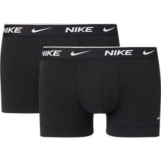 Nike Nike Herren Everyday Cotton Stretch Trunks 2Pk, Black, XS