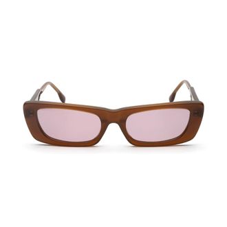 Marc Ellis Lunettes de soleil rectangulaires oversize - Femme - Accessoires - Brun - Taille: ONE Size
