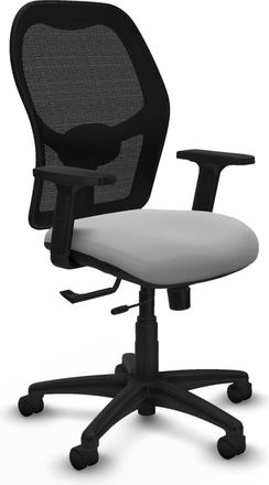 Piqueras y Crespo Home Office-Stuhl mit 2D-Armlehnen, h&ouml;henverstellbare Lendenwirbelst&uuml;tze, ausgestattet mit Syncro/Traslack und Schneideschaum, mit 50 mm Nylon-Rollen,