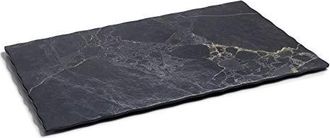 Lacor 63189 MELAMINE RECT. TABLE STONE 43X28.5X1CM, schwarz