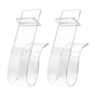 BESPORTBLE CONGARTENO 2 St&uuml;ck Teiliges Transparentes Acryl Schuhdisplay St&auml;nder Stabiler Schuhhalter f&uuml;r Sneaker und High Heels Kompakt Kratzfest Vielseitig Aufs