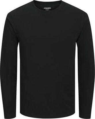 Jack & Jones Basic Tee Ls O-Neck Jjeorganic T-Shirt Basique à col Rond Noos, Noir, XXL Hommes