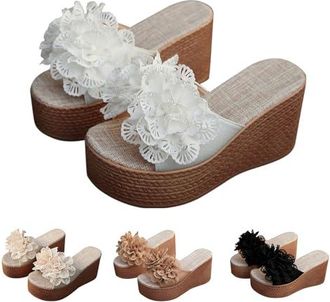 Generic Sandales de r&eacute;cup&eacute;ration pour femme avec soutien de la vo&ucirc;te plantaire confortable - Orth&egrave;ses &agrave; bout ouvert - Antid&eacute;rapantes - Plateforme &eacute;paisse - Ch