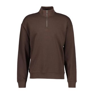 HUGO BOSS Durty244 Viertel-Zip Sweatshirt - - Sweatshirts & Hoodies - Herren - Braun - L