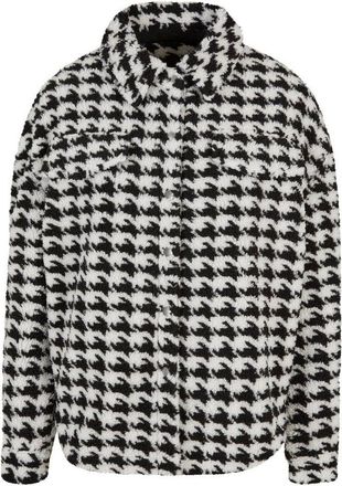 Urban Classics Allwetterjacke Urban Classics Damen Ladies AOP Sherpa Overshirt (1-St)