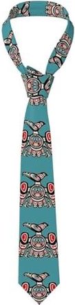 Generic Cravate Pour Hommes Tribu Autochtone De LOiseau-Tonnerre (R&eacute;sum&eacute;) Classique Necktie Confortable Cravate Pour Homme Pour &Eacute;v&eacute;nements Accessoires F&ecirc;te