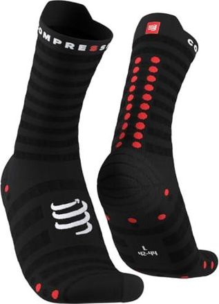 Compressport Chaussettes, Noir/rouge., XL
