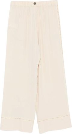 Semicouture Femme, Pantalons, Blanc, Taille: 42 FR Elle A070