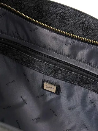Guess Womens Tote Bag Coal Logo Polyurethane - Tote-Bags