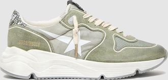 Golden Goose Baskets Running Green/Silver