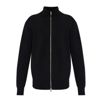 Maison Margiela Homme, Pulls, Noir, Taille: M Cardigan en Laine