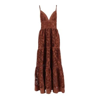 Ermanno Scervino Femme, Robes, Brun, Taille: 40 FR Abito