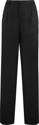 PT01 Pt01, Femme, Pantalons, Noir, Taille: 42 FR Wide Leg Pantalons