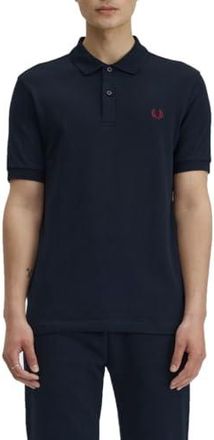 Fred Perry Polo Slim Fit Plain M6000, bleu, L
