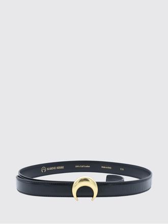 Marine Serre Ceinture r&eacute;glable en cuir avec boucle plaque Crescent Moon
