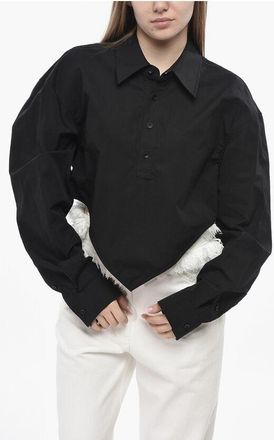 Alexander Wang Cropped-Fit Cotton Shirt size L