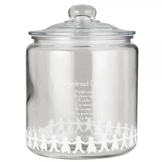 Ib Laursen Glaskrug Lebkuchenp&auml;rchen und Rezept, 4000 ml H: 24 &Oslash;: 18,5