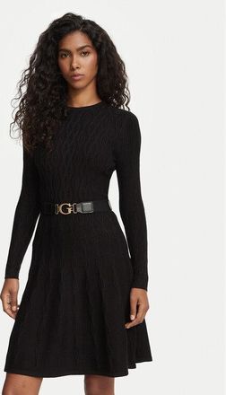 Guess Strickkleid W6BK64 Z1569 Schwarz Regular Fit