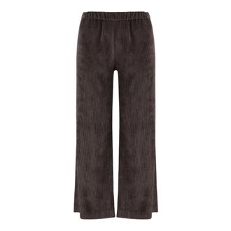 F.it Gerippte Stretch-Nylonhose - - Trousers - Damen - Braun - L