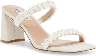 Steve Madden Femme, Chaussures, Beige, Taille: 38 1/2 EU Mules &agrave; talons