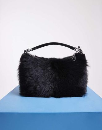 Ralph Lauren Blaike mini sac port&eacute; &eacute;paule noir