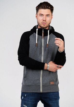 Behype. Sweatjacke HENRAY mit erh&ouml;htem Kragen